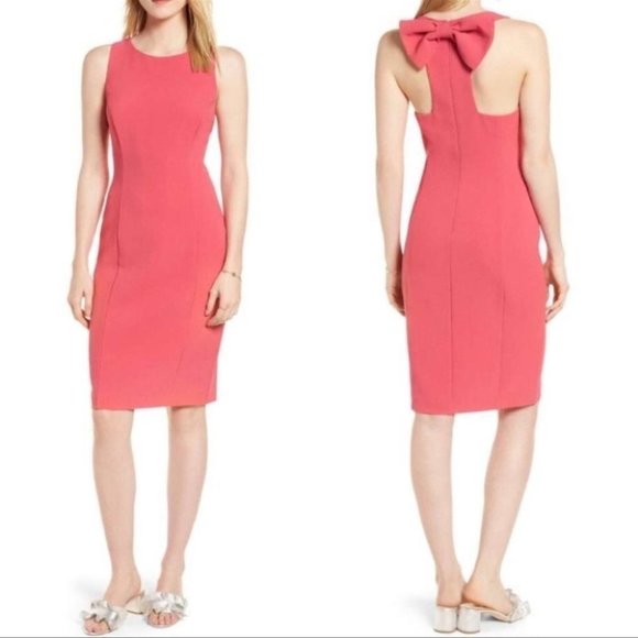 1901 | Dresses | 91 Pink Bow Back Shift Dress | Poshmark